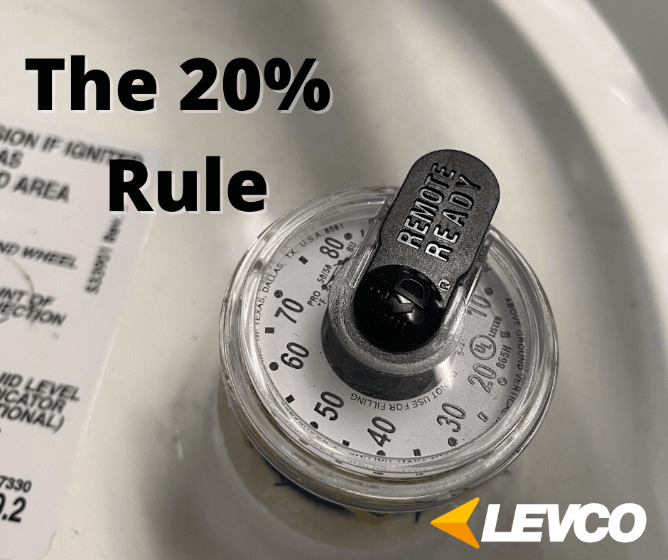 Your Propane Tank Gauge Shouldn't Fall Below 20% - LEVCO